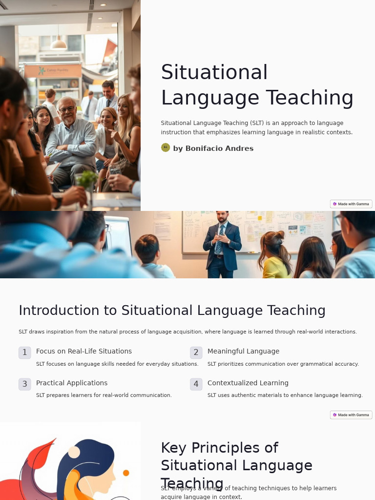 Situational Language Teaching | PDF