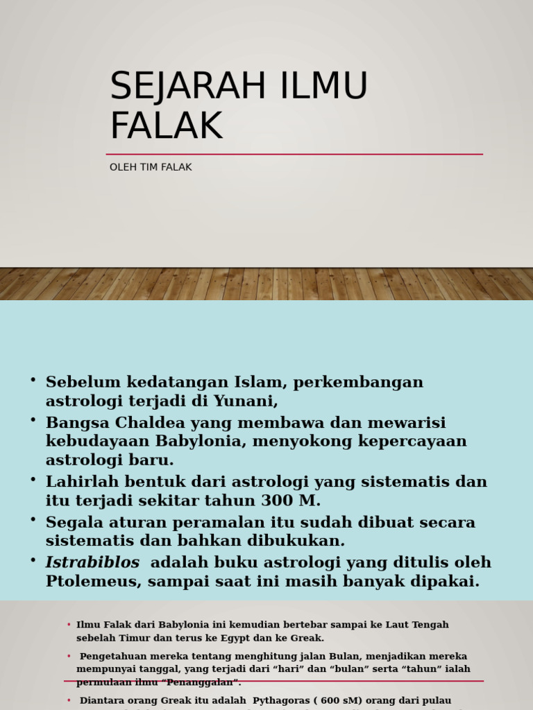 Sejarah Ilmu Falak | PDF