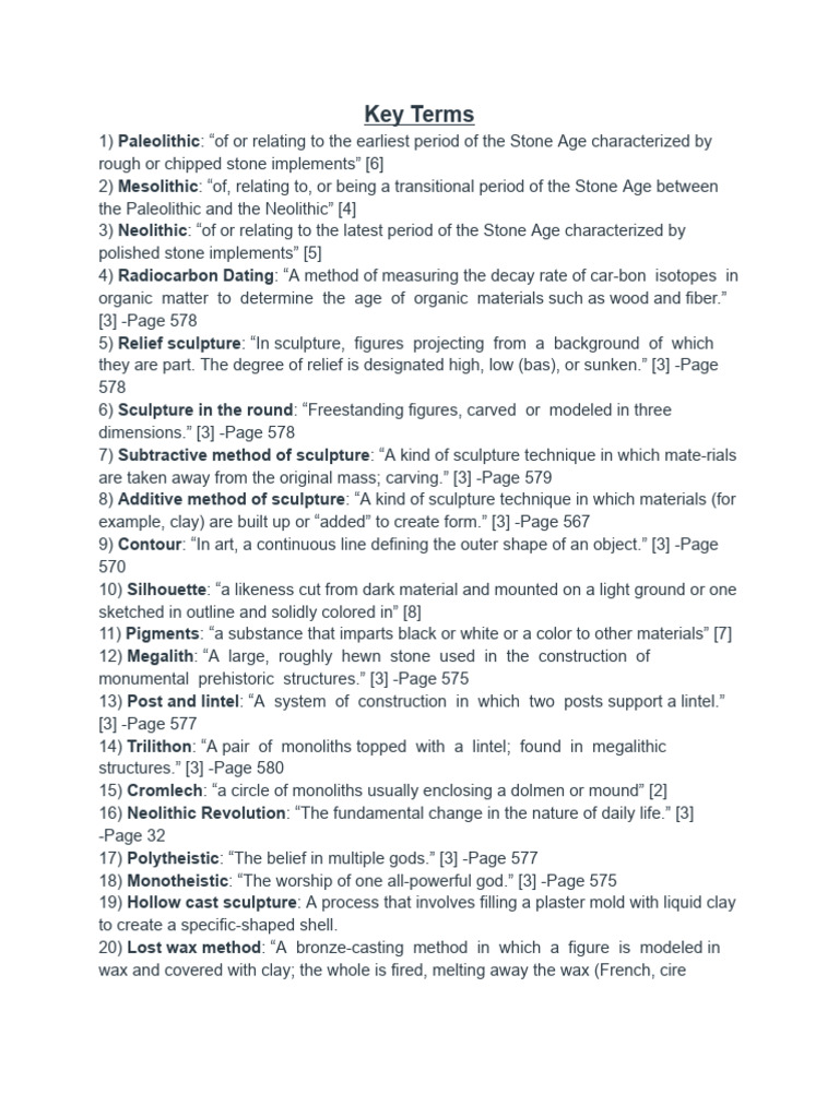 Module 2 Key Terms and Key Works | PDF