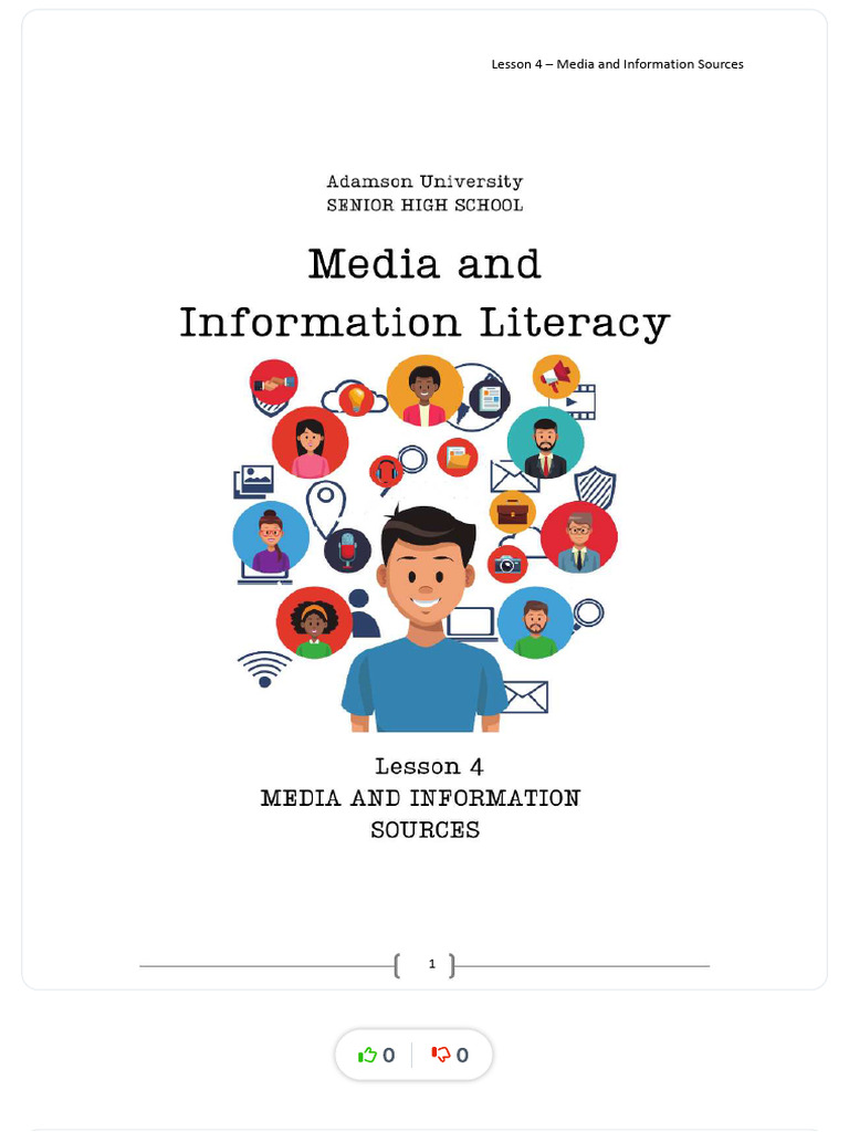 Mil Lesson 4 Sources of Media Module - Compress | PDF