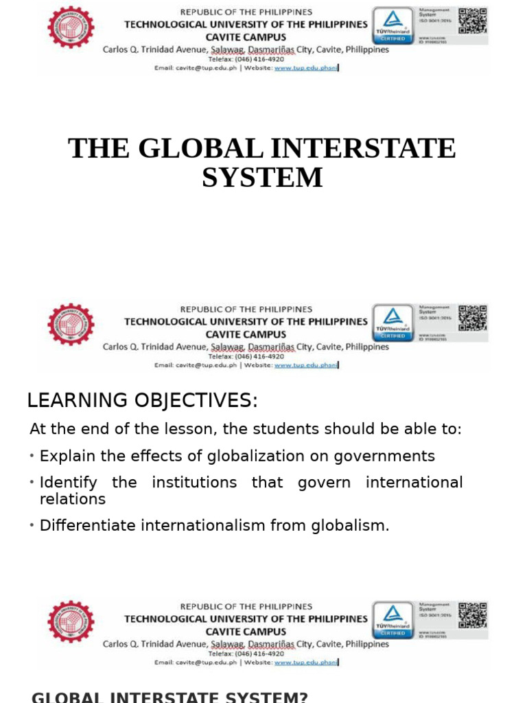 Understanding the Global Interstate System | PDF | Economies | World ...
