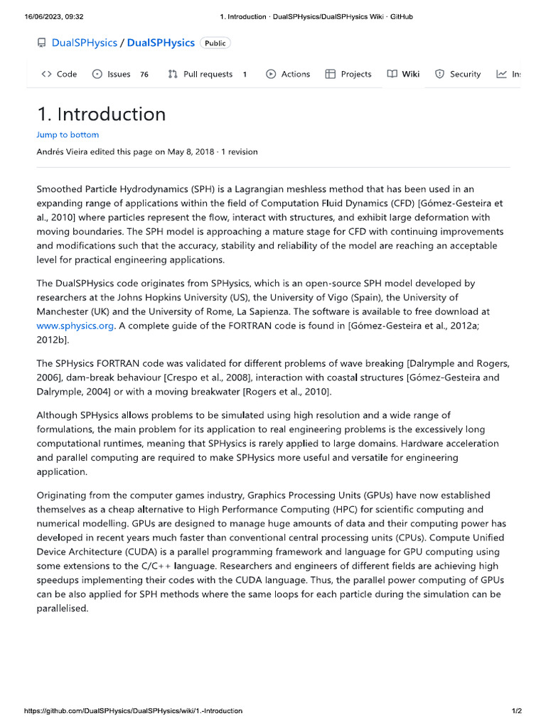01 Manual dualSPHysics | PDF