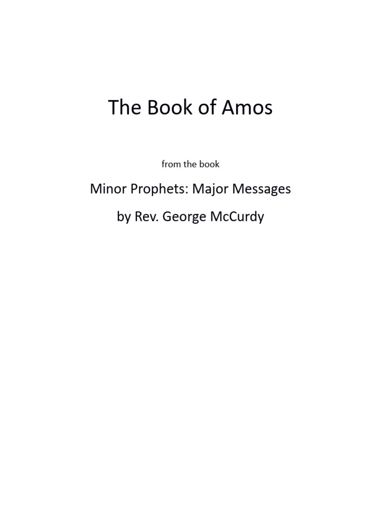 MPMM Amos | PDF