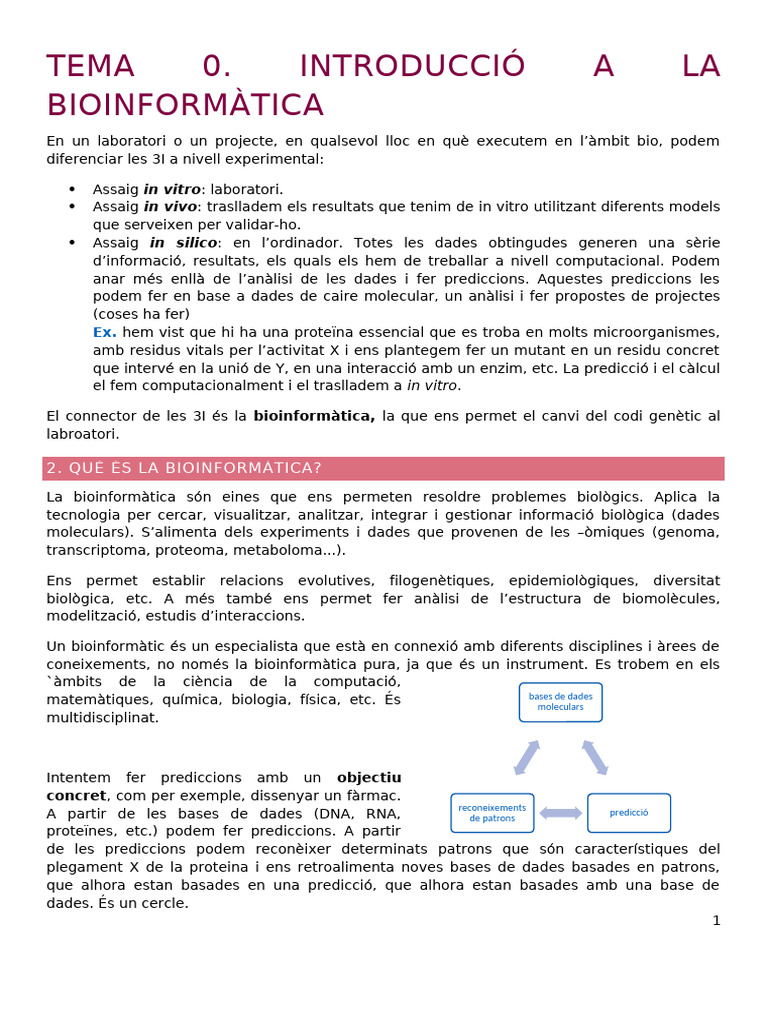 Apunts Modul 1 | PDF | Sequence Alignment | Science & Mathematics