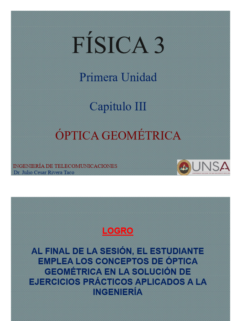 03 Optica Geometrica | PDF