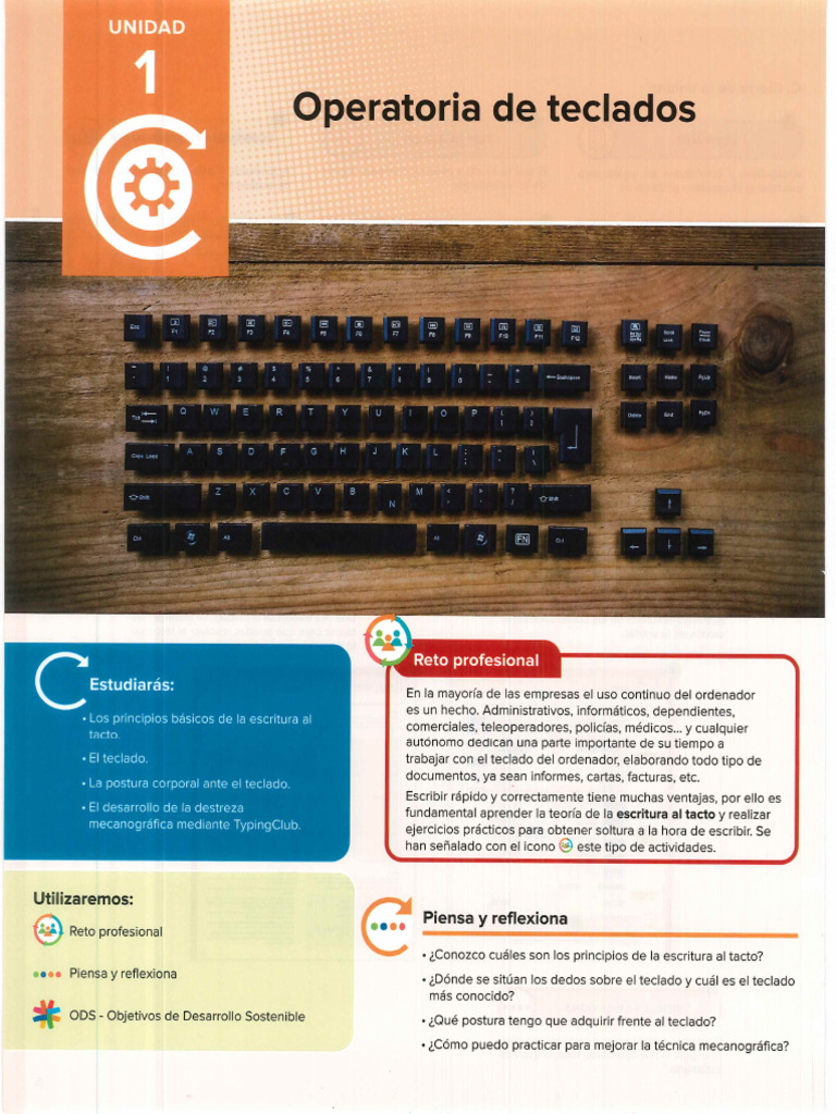 Unidad 01 - Operatoria de Teclados | PDF