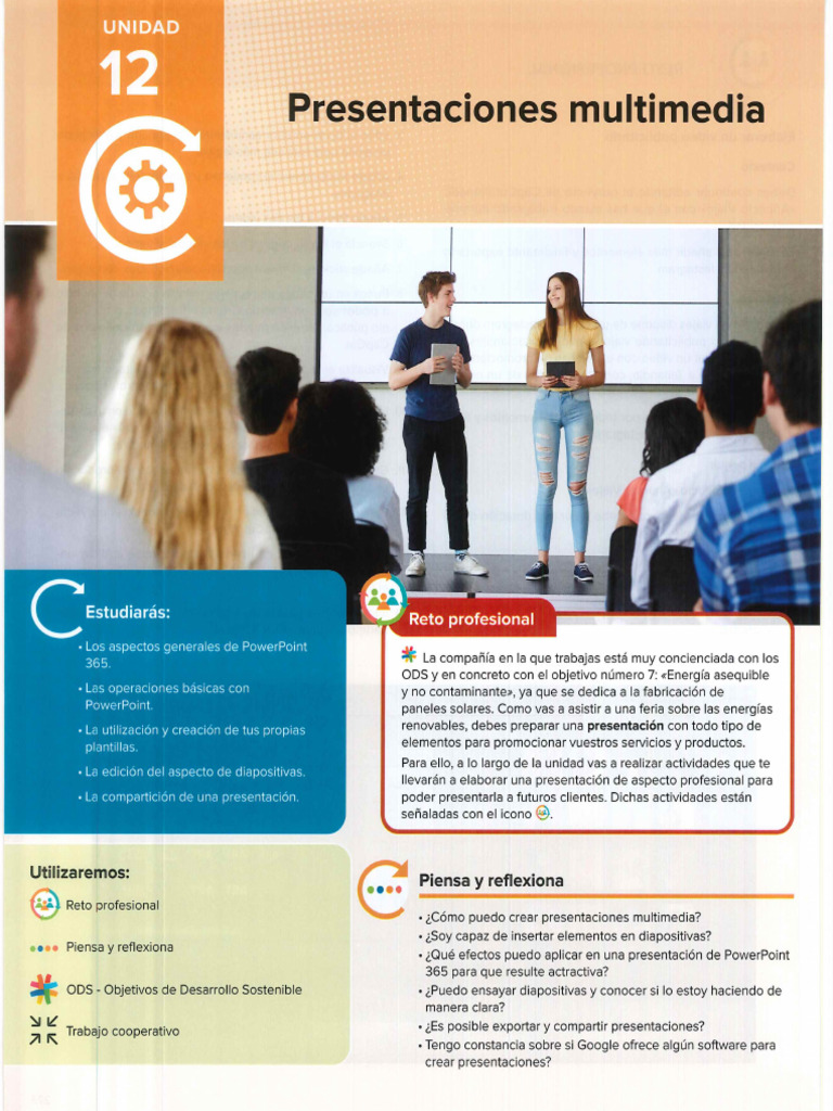 Unidad 12 - Presentaciones Multimedia | PDF