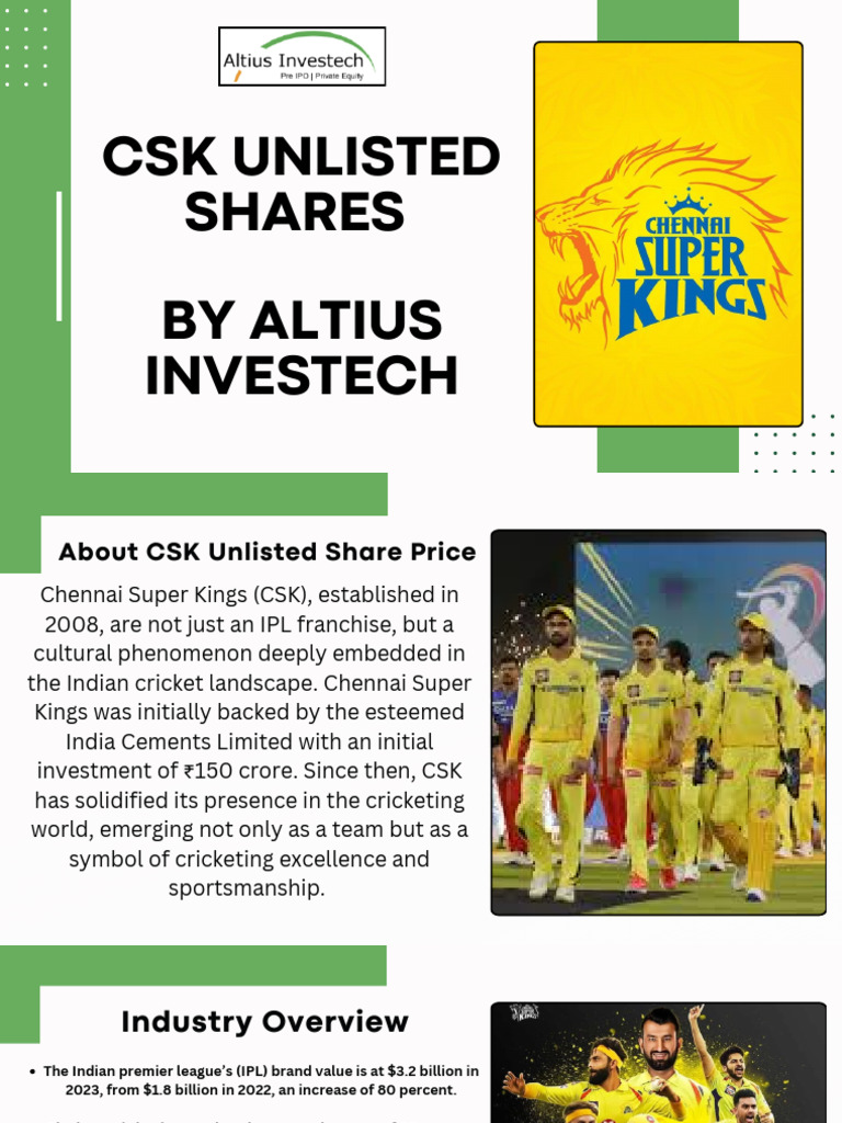 CSK Unlisted Shares by Altius Investech | PDF | Business | Business
