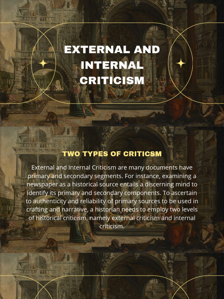 External and Internal Criticism | PDF