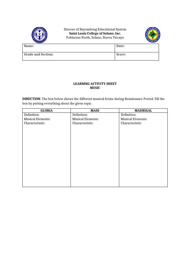 G9 - LAS (Music) | PDF