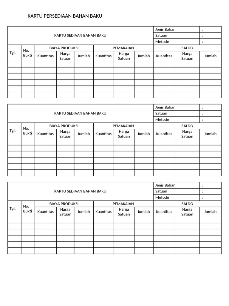 Kartu Persediaan | PDF
