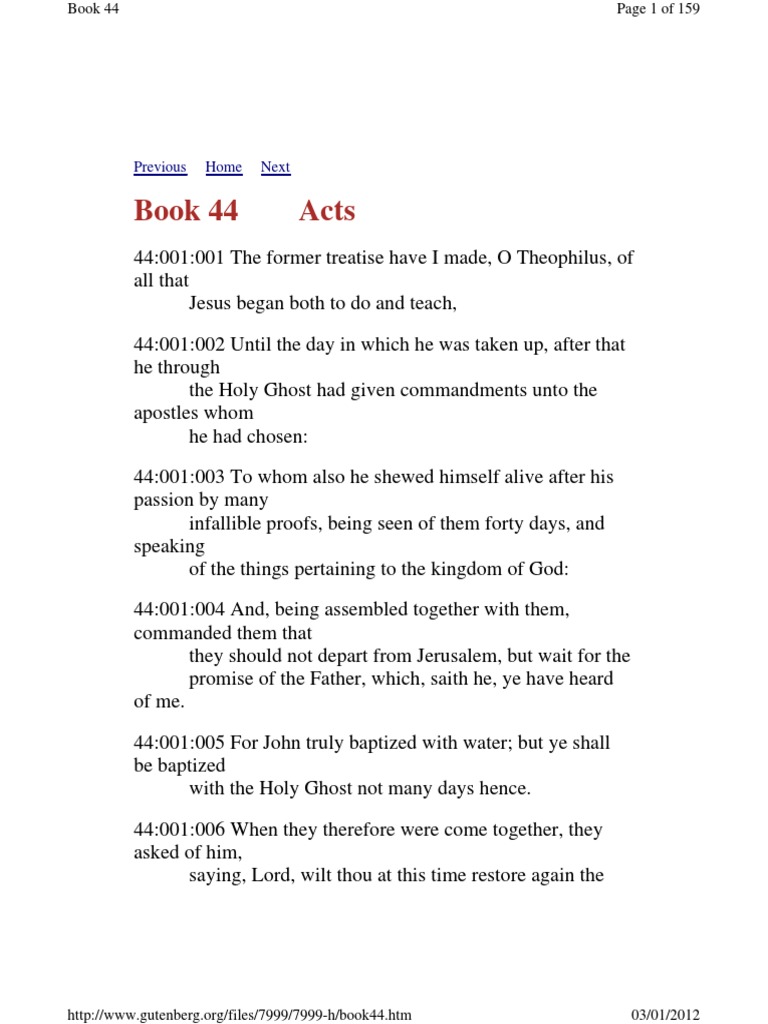 Book 44 | PDF | Jesus | John The Baptist