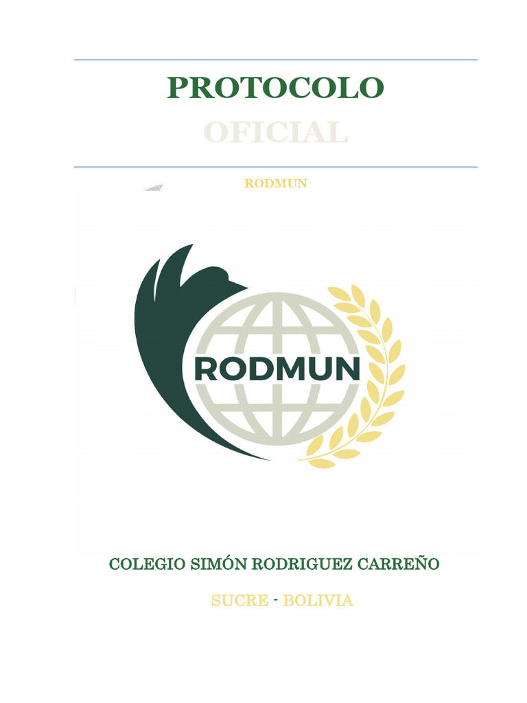 Protocolo Oficial Rodmun 2023 | PDF