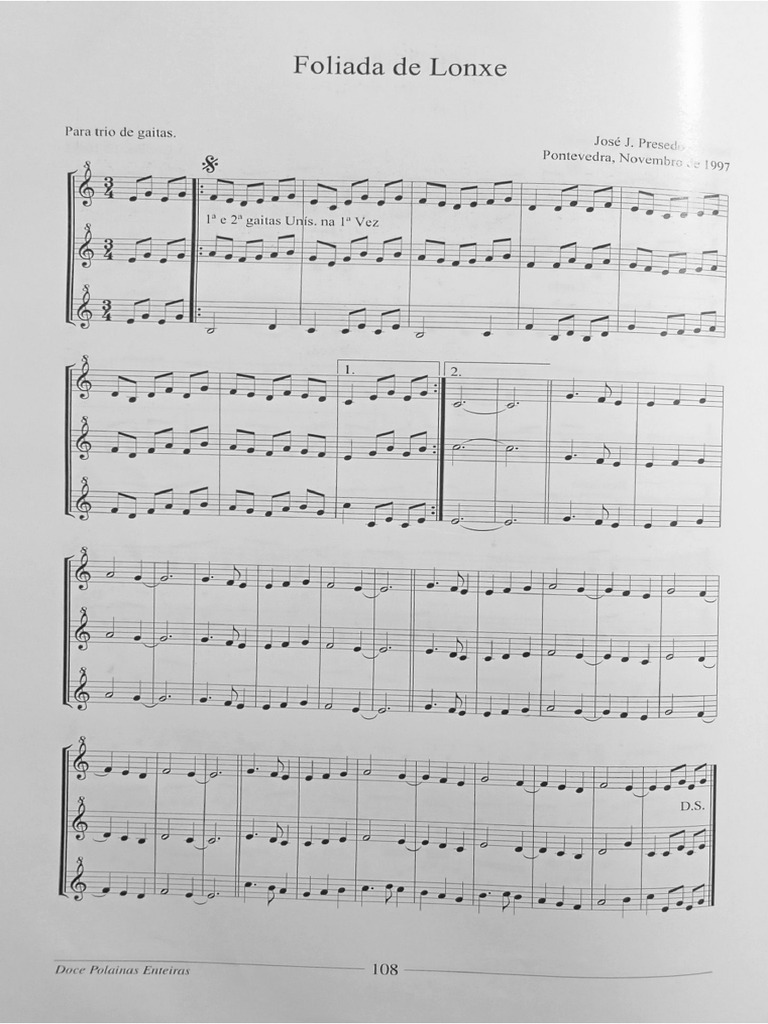 Foliada de Lonxe - José Presedo | PDF