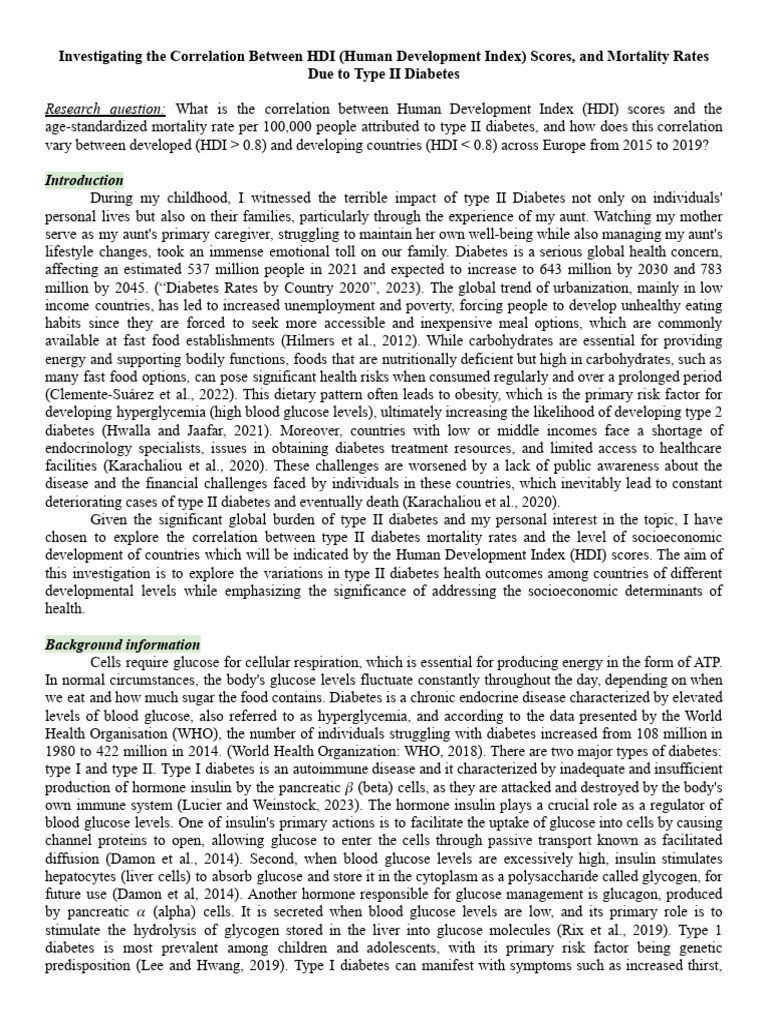IB Biology IA - Secondary Data Sample | PDF
