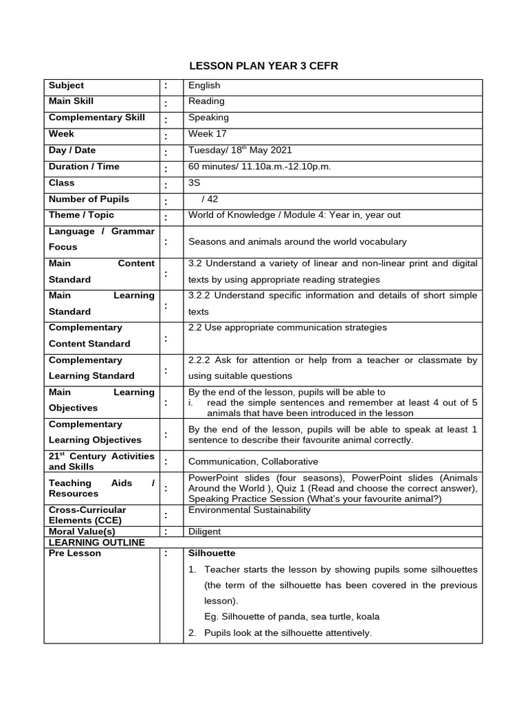 18 5 21 Lesson Plan Pdf