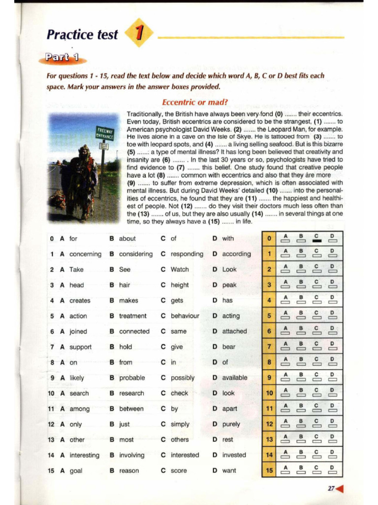 633 Use of English Practice 1 | PDF