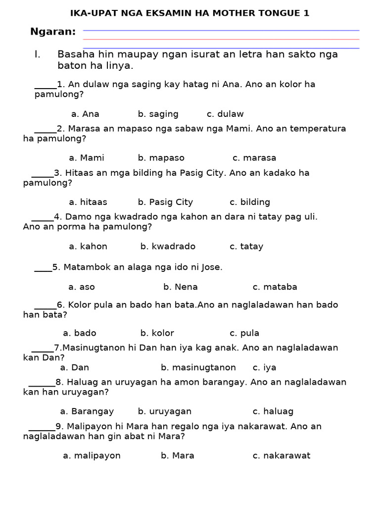 PT - MTB-1-Q4 Ok | PDF