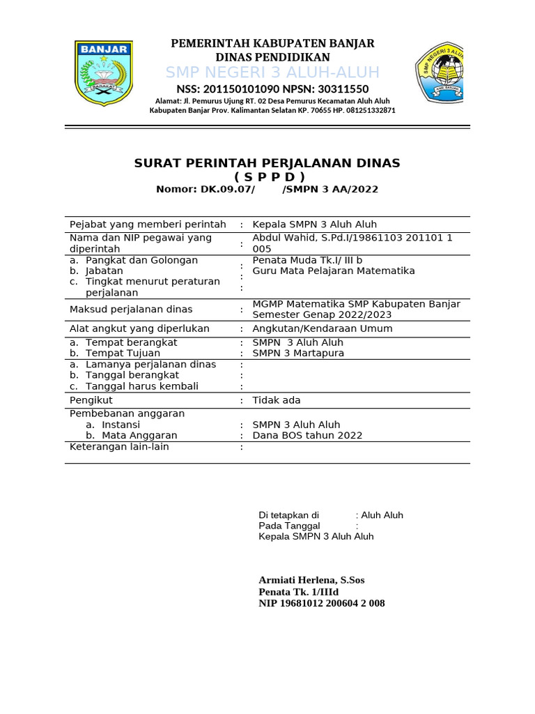 SPPD MGMP Genap 202223 | PDF