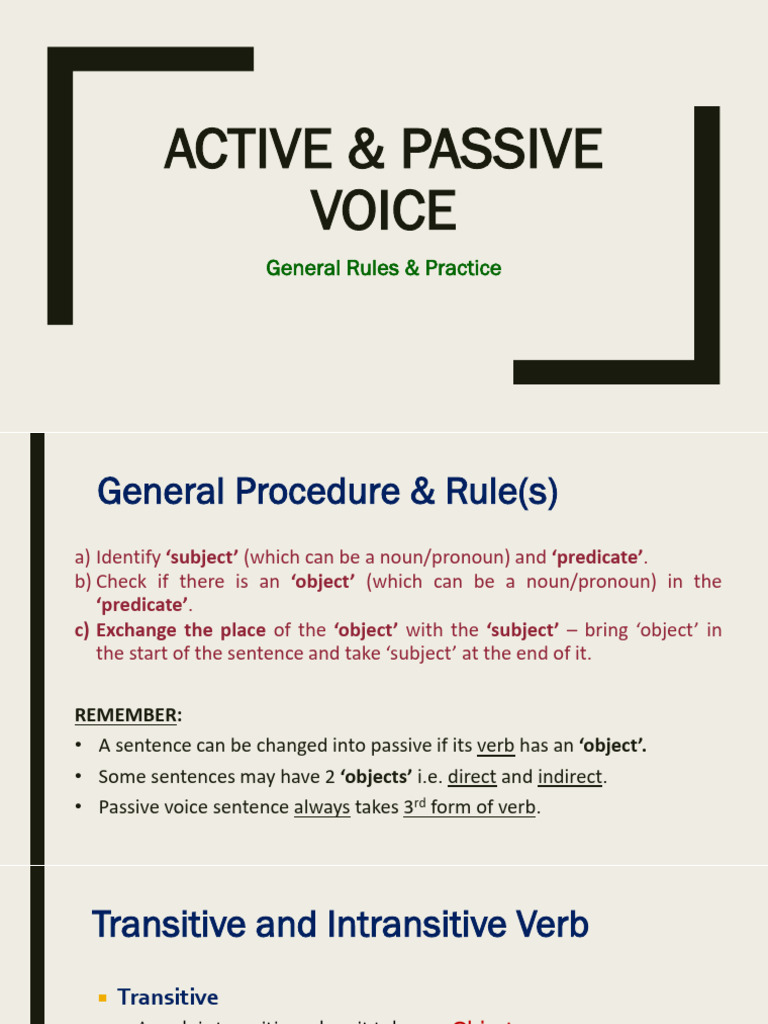 Active Passive NOTE May 2024 | PDF