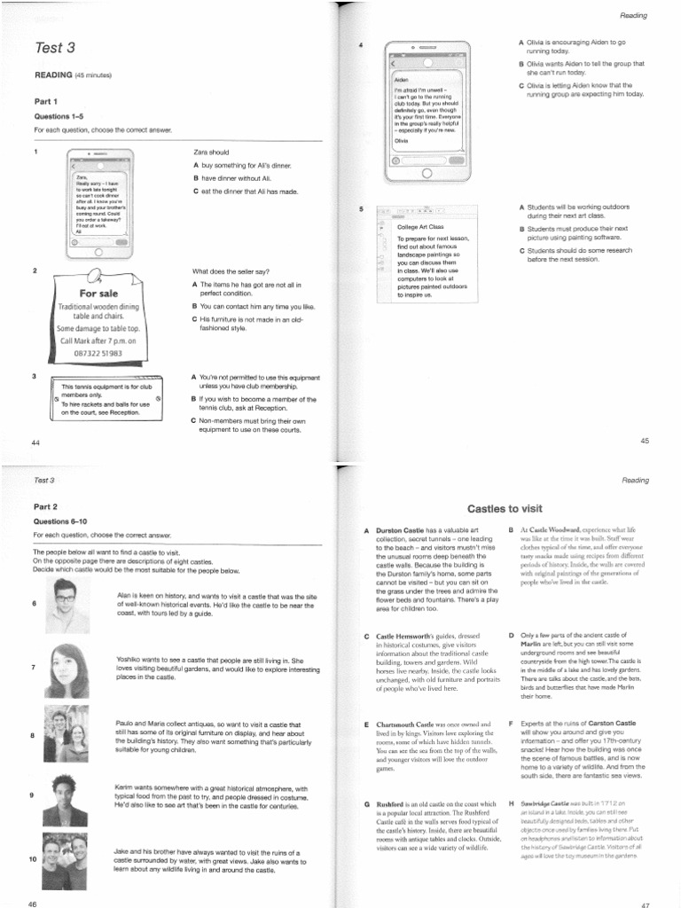 Pet 11 Reading | PDF