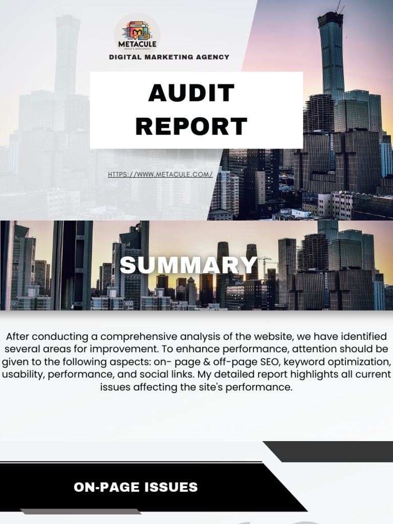SEO Audit Report of Metacule 2024 | PDF | Search Engine Optimization ...
