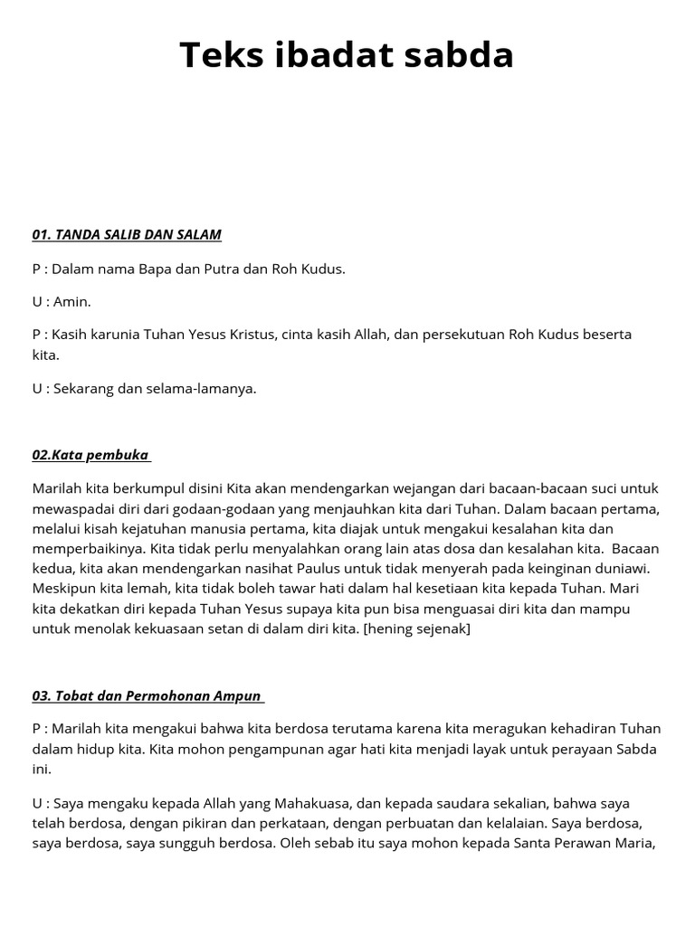 Teks Ibadat - 20240917 - 082411 - 0000 | PDF