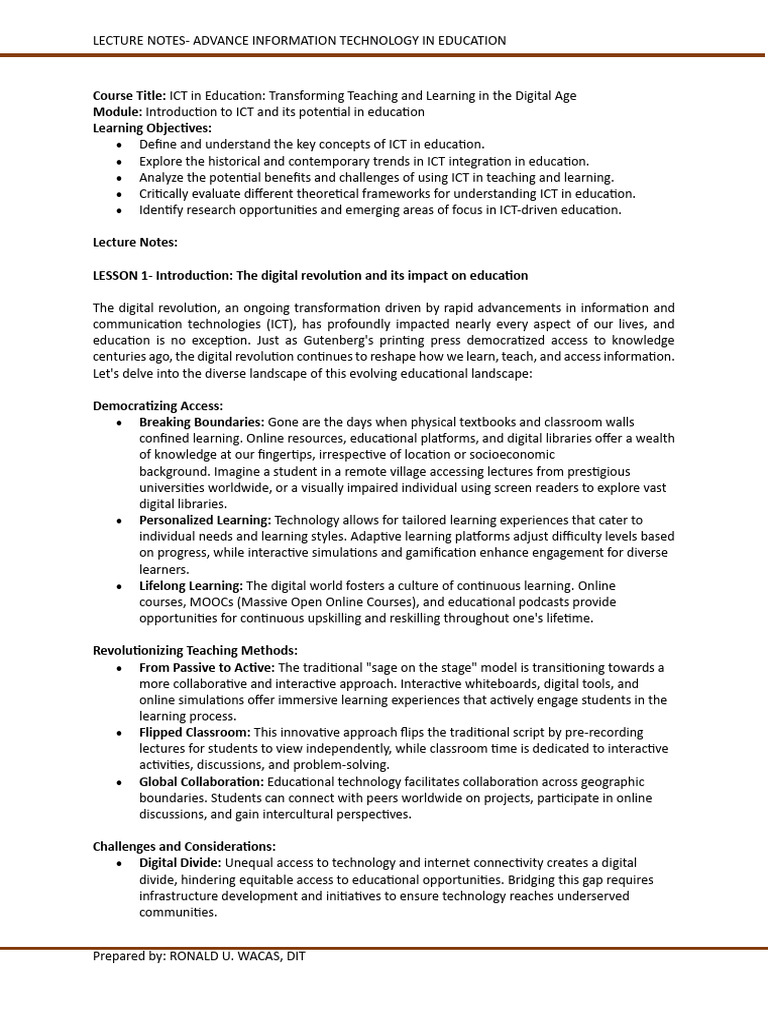 Lecture-Notes-Advance-IT | PDF Lecture-Notes-Advance-IT | PDF