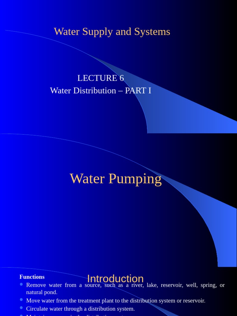 Water Pumping System Overview | PDF | Pump | Technology & Engineering