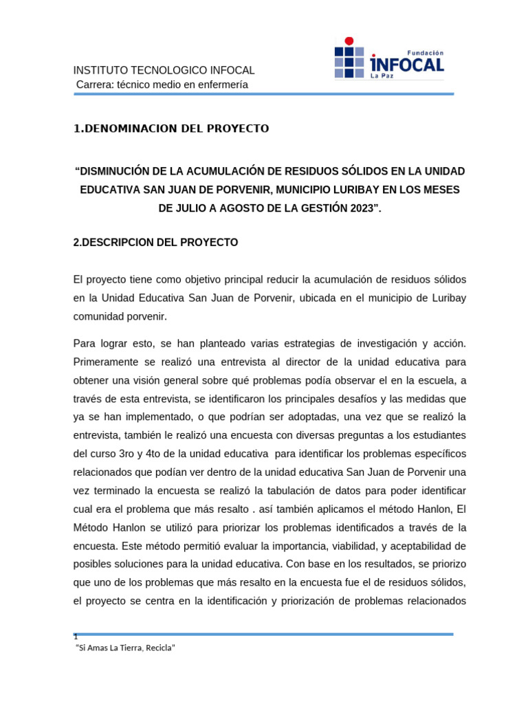 proyecto official | PDF