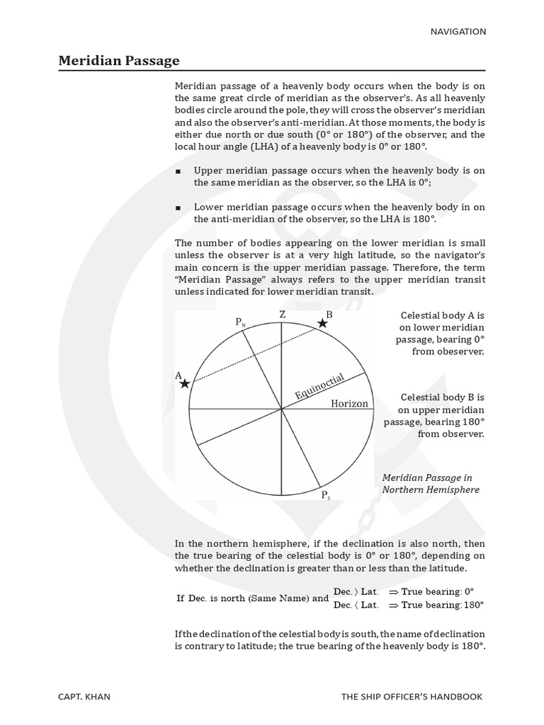 Meridian Passage | PDF