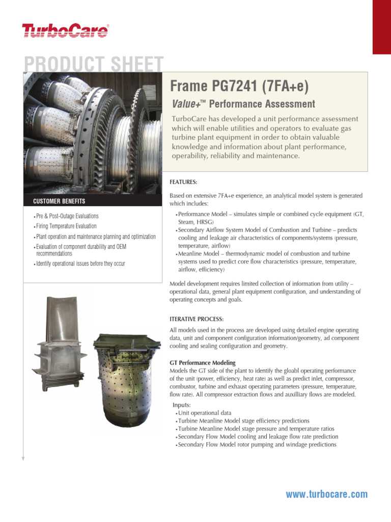 7FA+e Value+ Performance Assessment Product Sheet | PDF