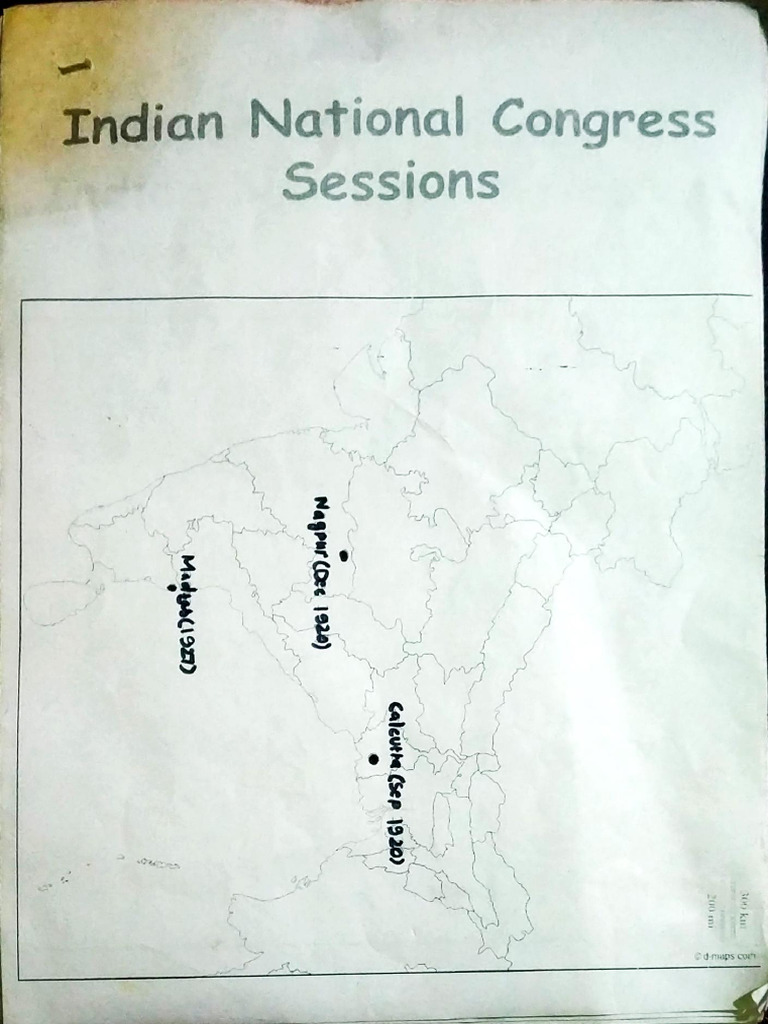 Map Work Class XTH | PDF