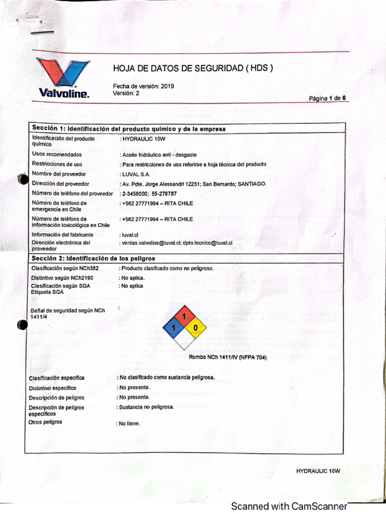 HDS - Hydraulic 10w | PDF