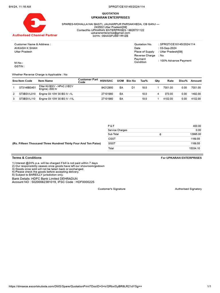 SPRQT - CE10145 - 2024 - 114-Avkash K Shah | PDF
