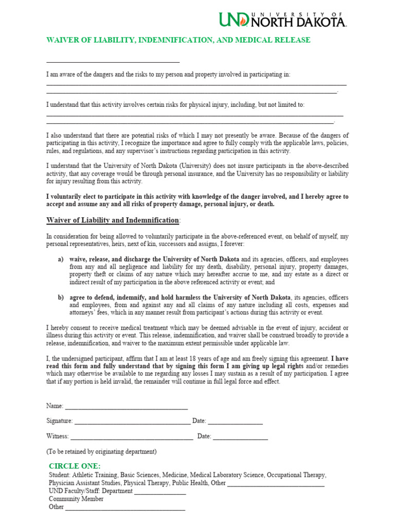 Waiver | PDF