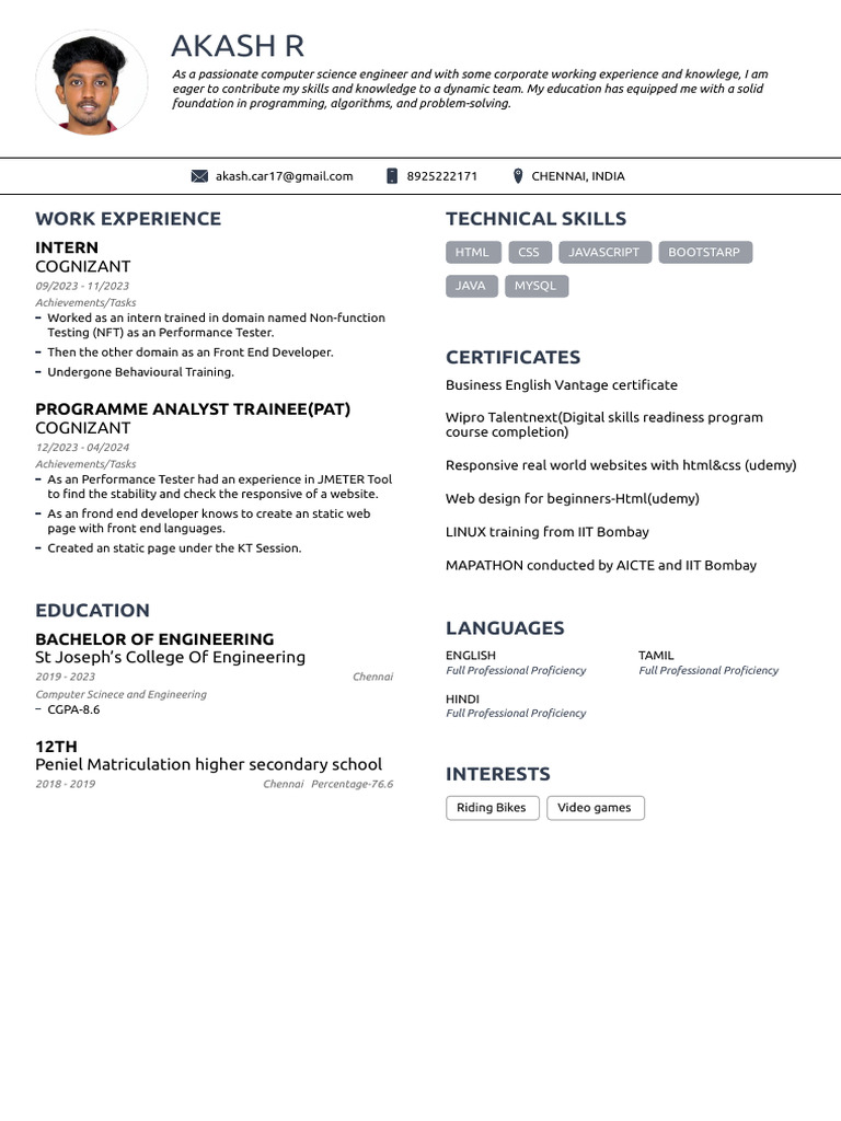 AKASH's Resume | PDF