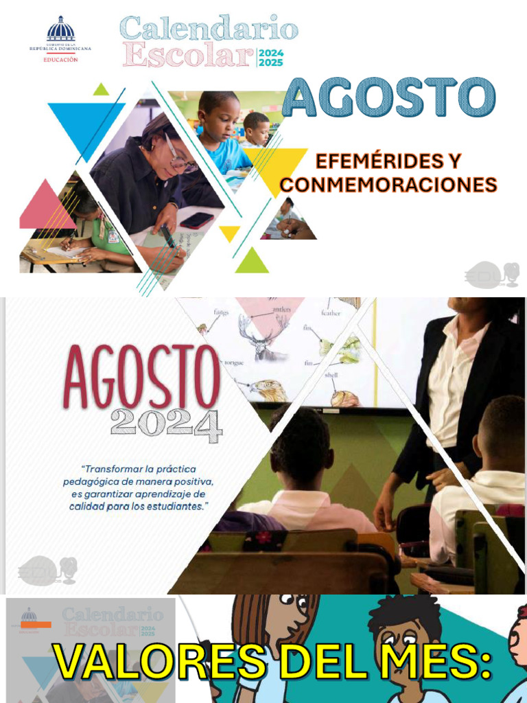 Agosto Efemérides y Conmemoraciones | PDF