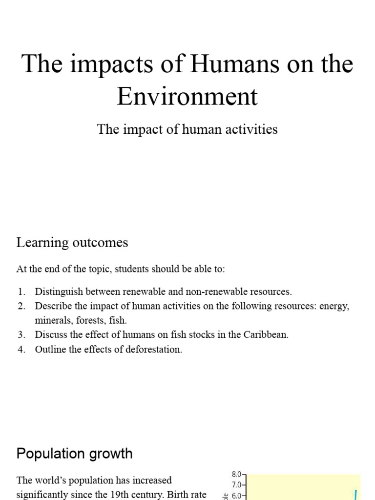 The Impacts of Human Activities | PDF