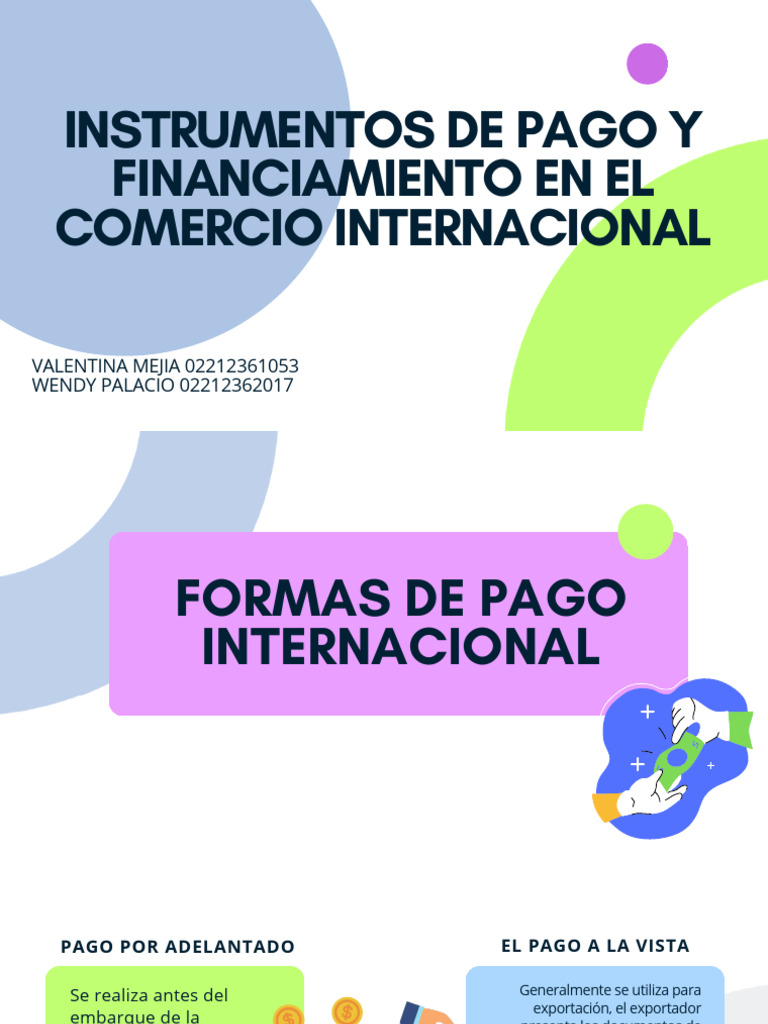 Instrumentos de Pago y Financiamiento en El Comercio Internacional | PDF | Finanzas y dinero