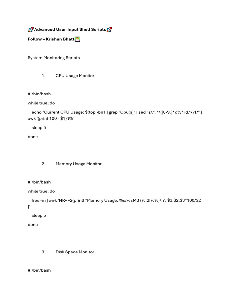 Linux Shelldocument | PDF