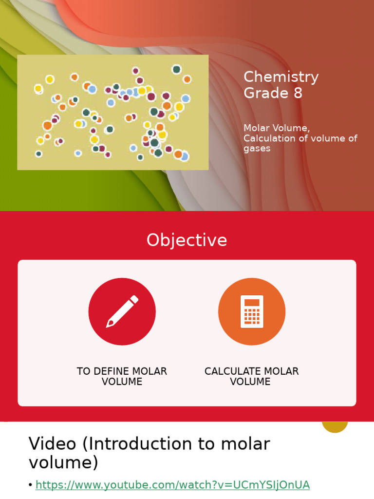Molar Volume, Calculation of Volume of Gases | PDF