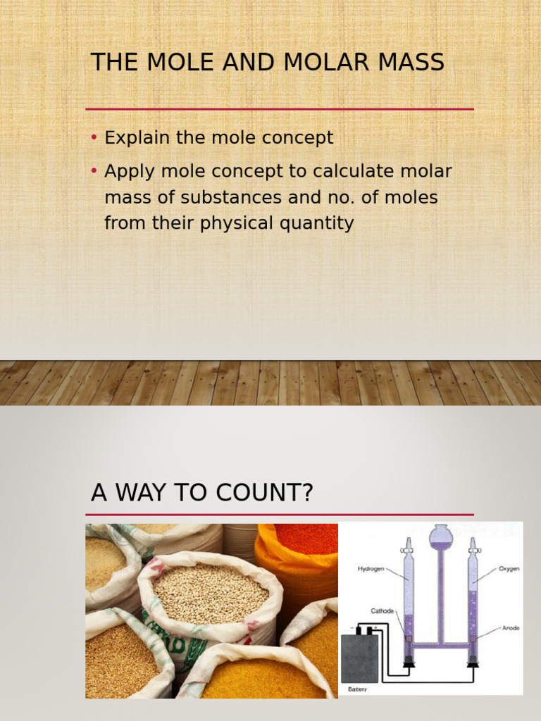 The Mole and Molar Mass | PDF