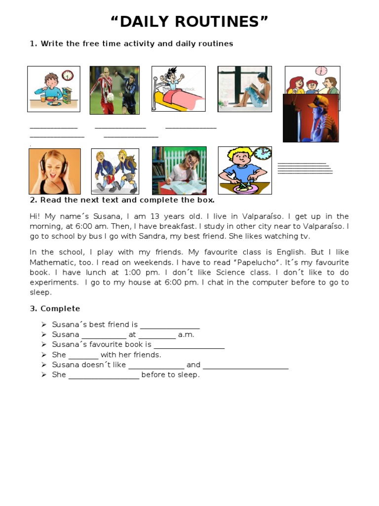Daily Routine Worksheets | Games4esl🐏 Descubra o melhor do mundo das ... Daily Routine Worksheets | Games4esl🐏 Descubra o melhor do mundo das ...