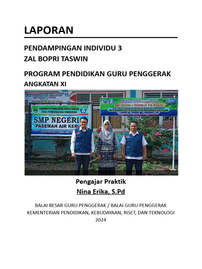 LAPORAN PI 3 Zal Bopri Taswin | PDF