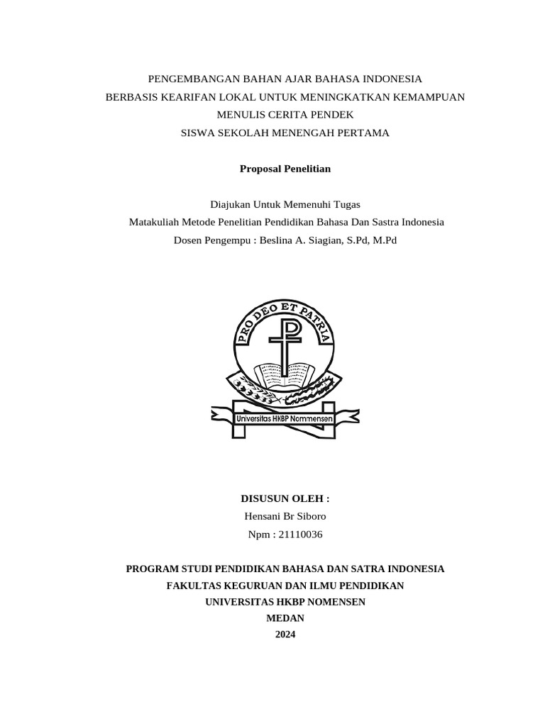 Hensani Proposal A | PDF