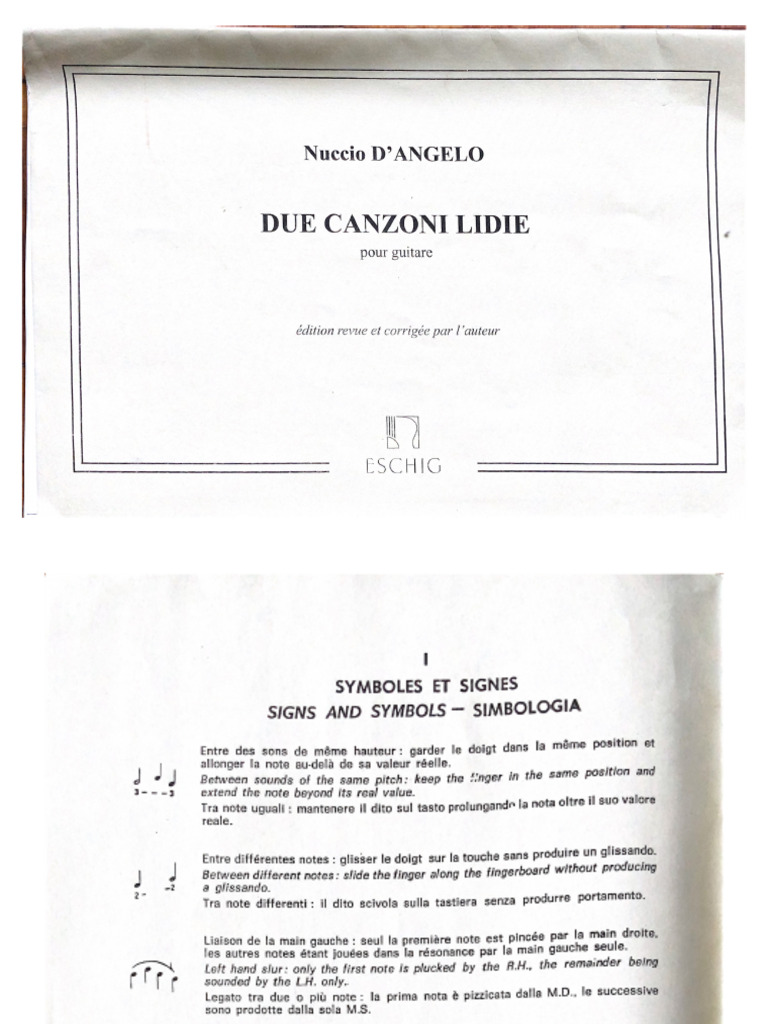 Dangelo Nuccio Due Canzoni Lidie | PDF