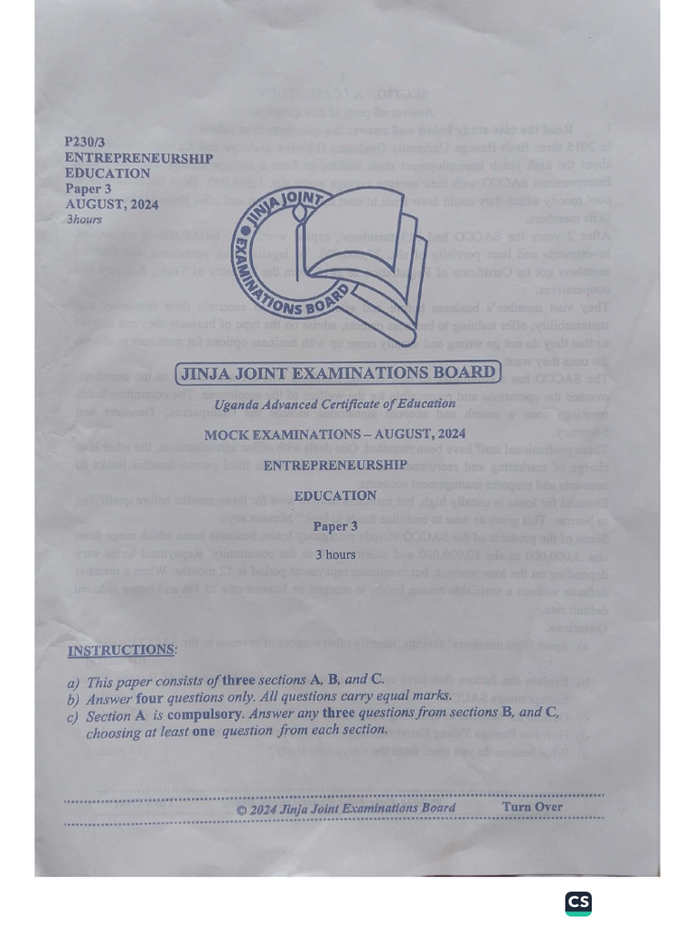 Jjeb 2024 Ent 3 Guide | PDF