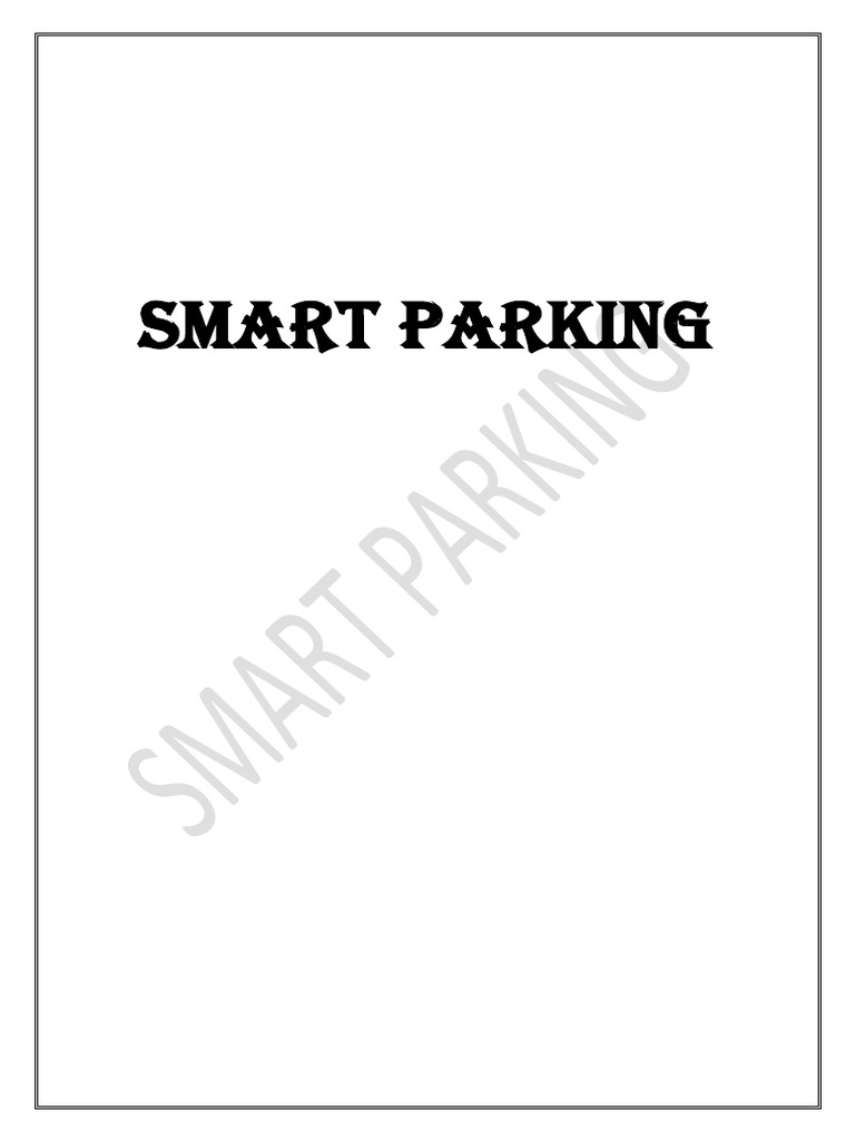 Smartparking | PDF