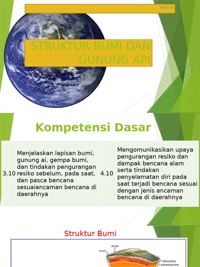 Bab X Lapisan Bumi Dan Gunung Berapi | PDF